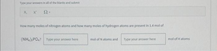 Solved Type your answers in all of the blanks and submit X. | Chegg.com