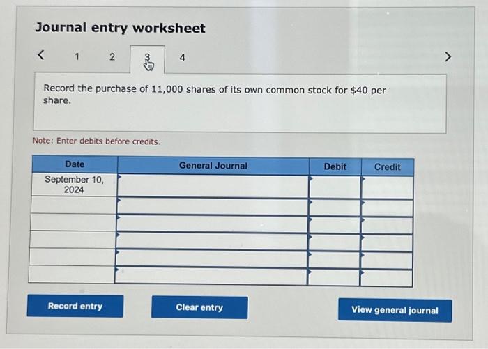 Solved Exercise 10-7 (Static) Record issuance of stock and | Chegg.com