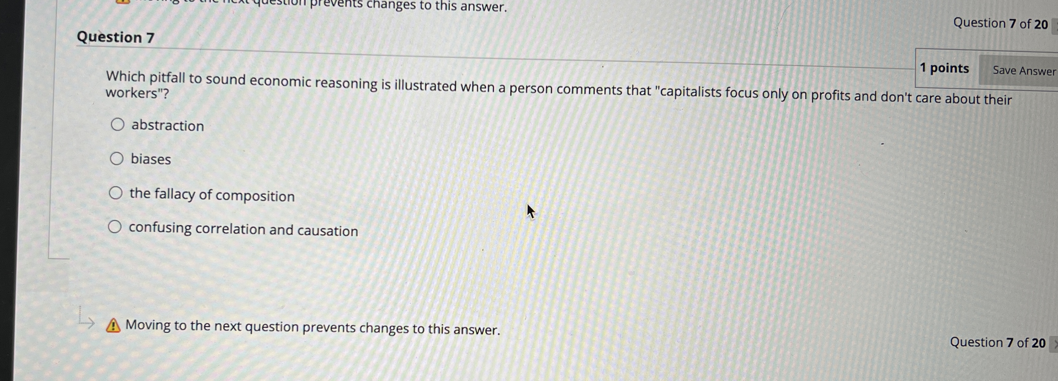 Solved Question 7Question 7 ﻿of 201 ﻿pointsWhich pitfall to | Chegg.com