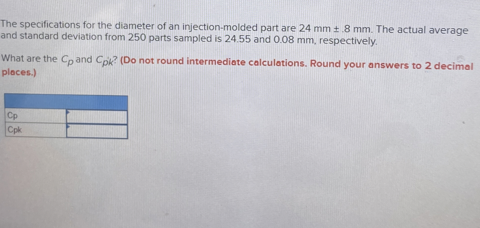Solved The specifications for the diameter of an | Chegg.com