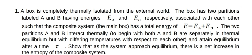Solved A box is completely thermally isolated from the | Chegg.com
