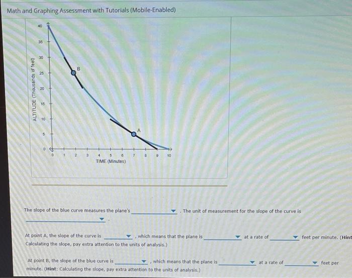Solved Math and Graphing Assessment with Tutorials | Chegg.com