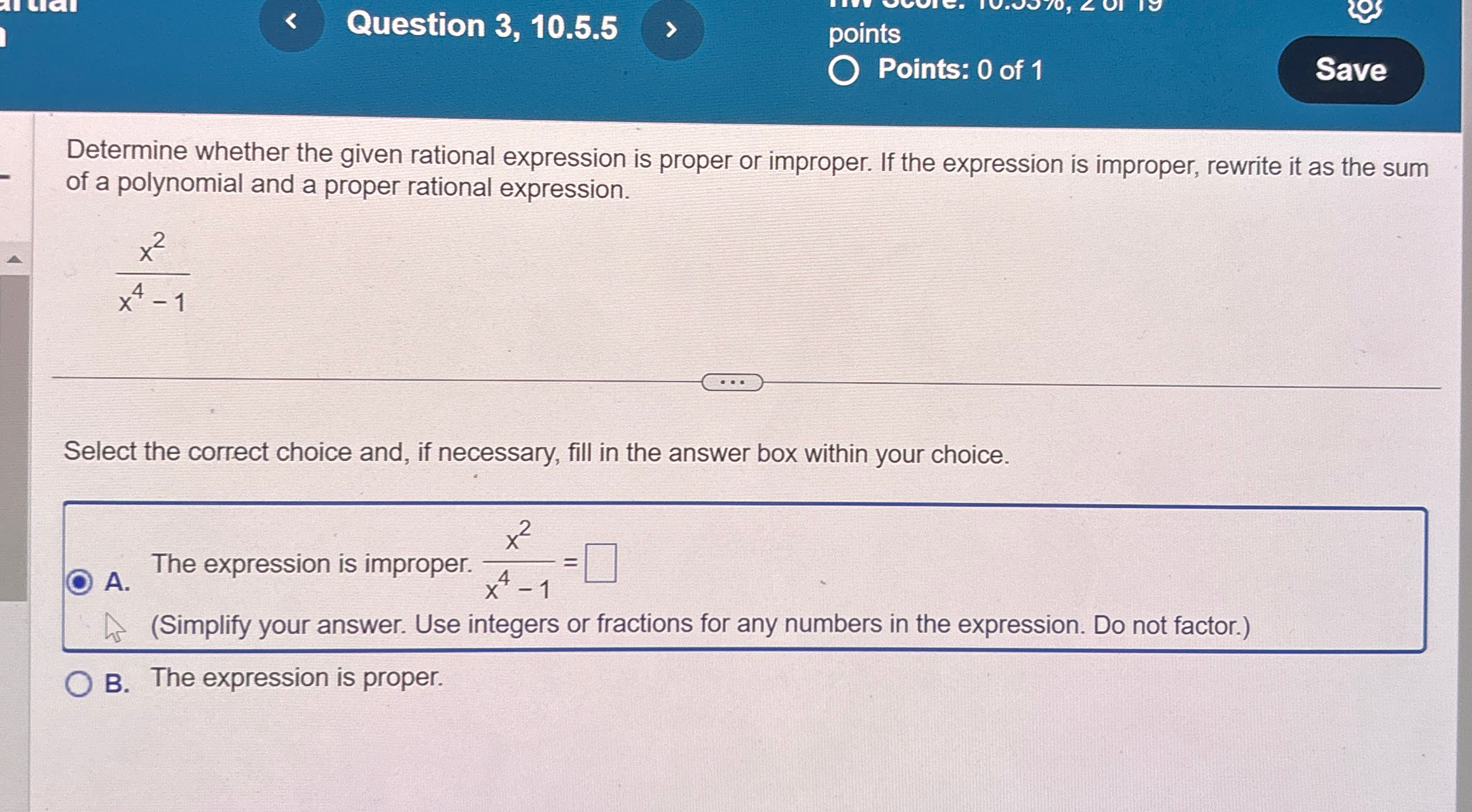 Solved Question 3, 10.5.5pointsPoints: 0 ﻿of 1Determine | Chegg.com