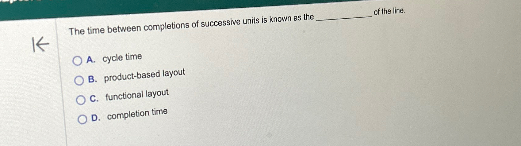 Solved The time between completions of successive units is | Chegg.com