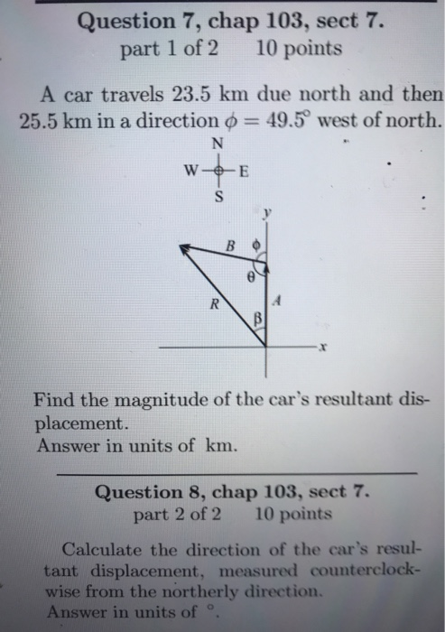 Solved Question 7, chap 103, sect 7. part 1 of 2 10 points A | Chegg.com