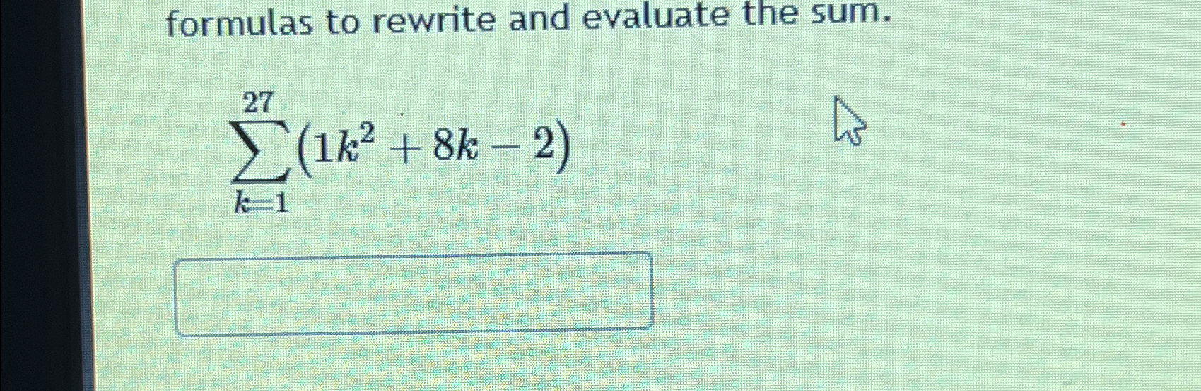 Solved formulas to rewrite and evaluate the | Chegg.com