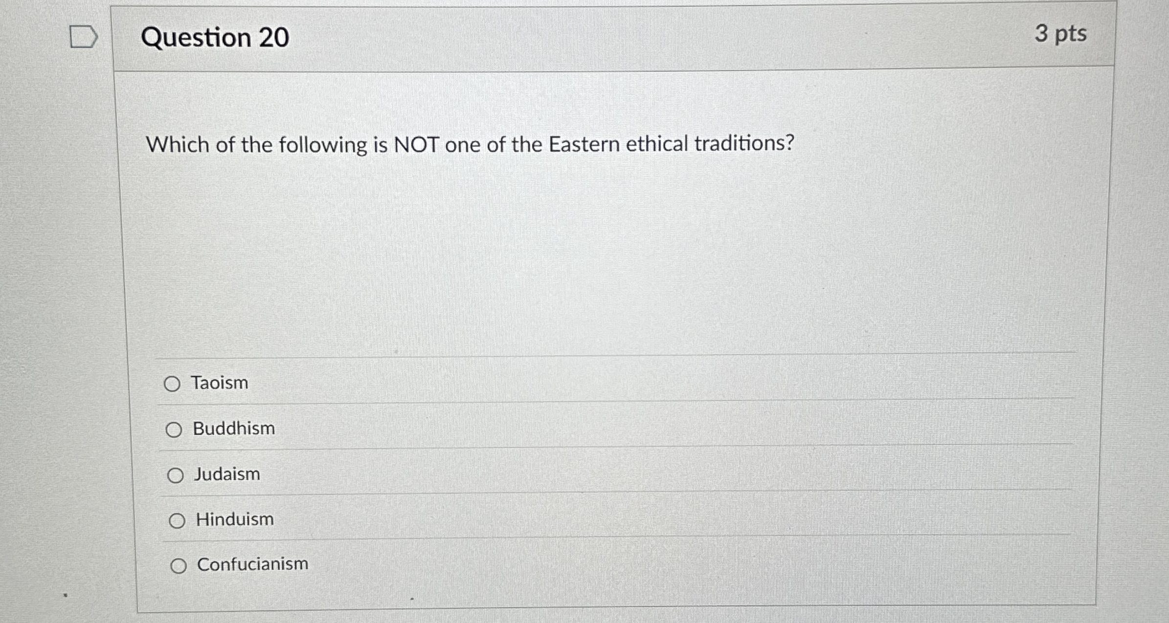 Solved Question 203 ﻿ptsWhich of the following is NOT one of | Chegg.com