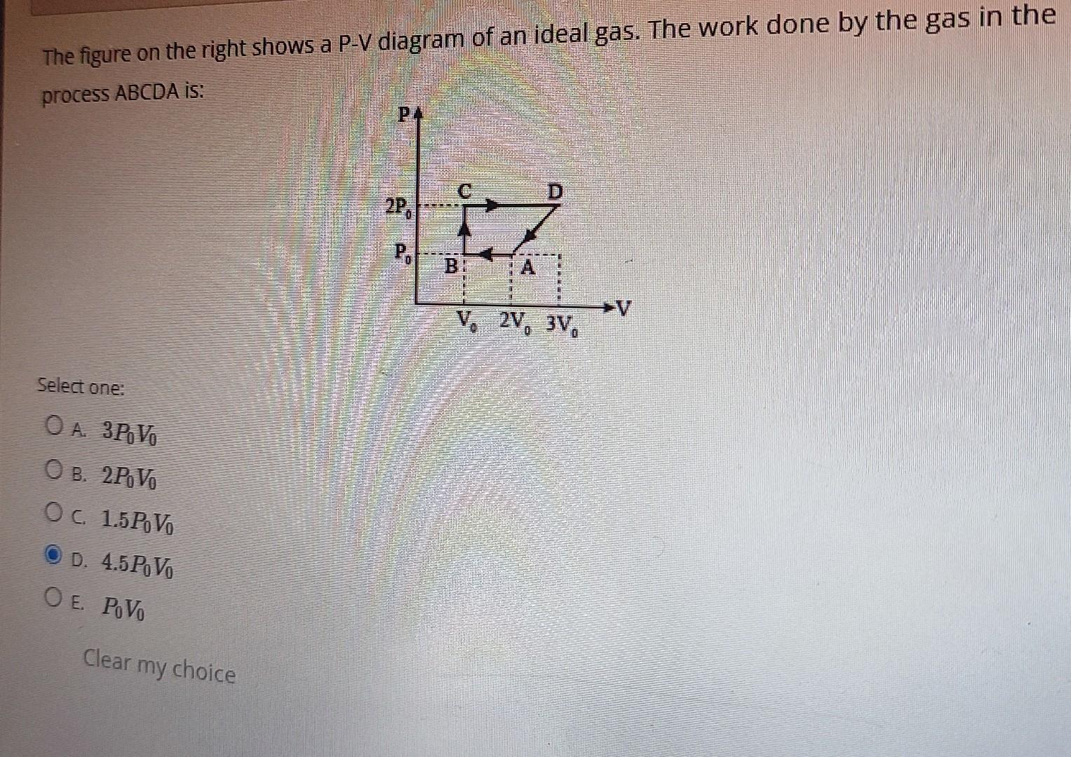 Depict Work Associated With This Process In The P-v Diagram
