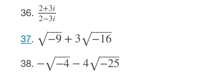 Solved Numeric For The Following Exercises Perform The 