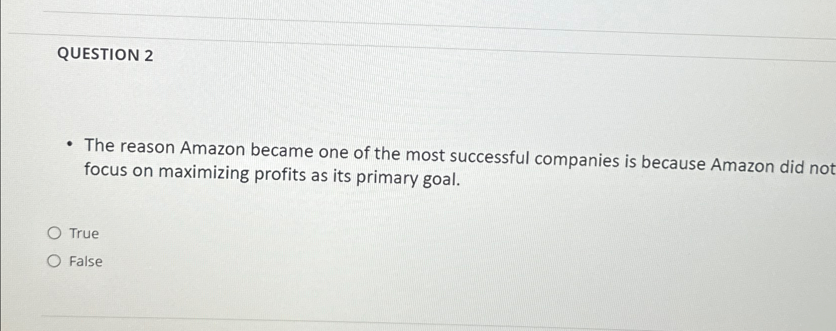 Solved QUESTION 2The reason Amazon became one of the most | Chegg.com