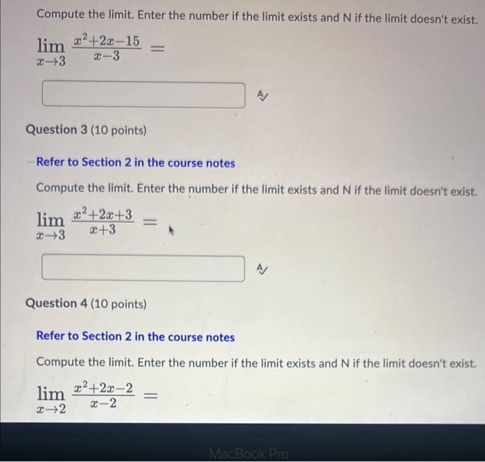 Solved Compute the limit. Enter the number if the limit | Chegg.com