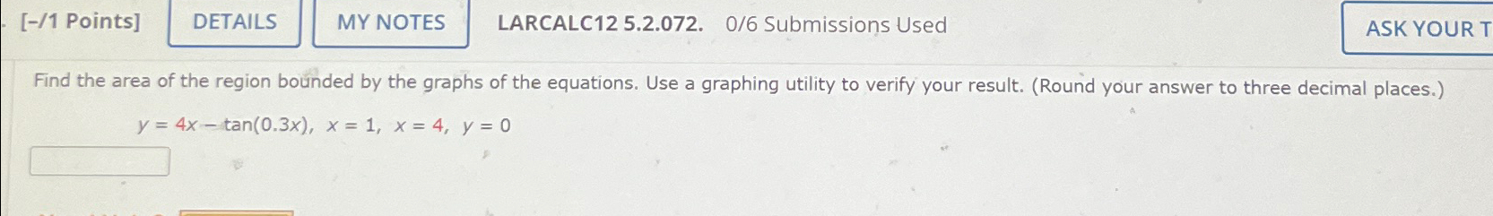 Solved Find the area of the region bounded by the graphs of | Chegg.com