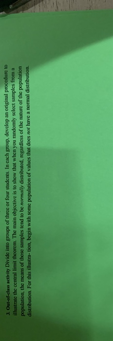 Solved 3. Out-of-class activity Divide into groups of three | Chegg.com