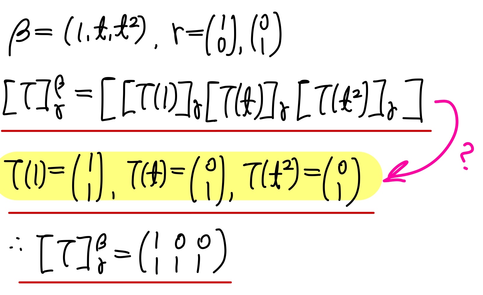 Solved Let P2={a+bt+ct2:a,b,c,inR}. ﻿Define a map T:P2→R2 | Chegg.com