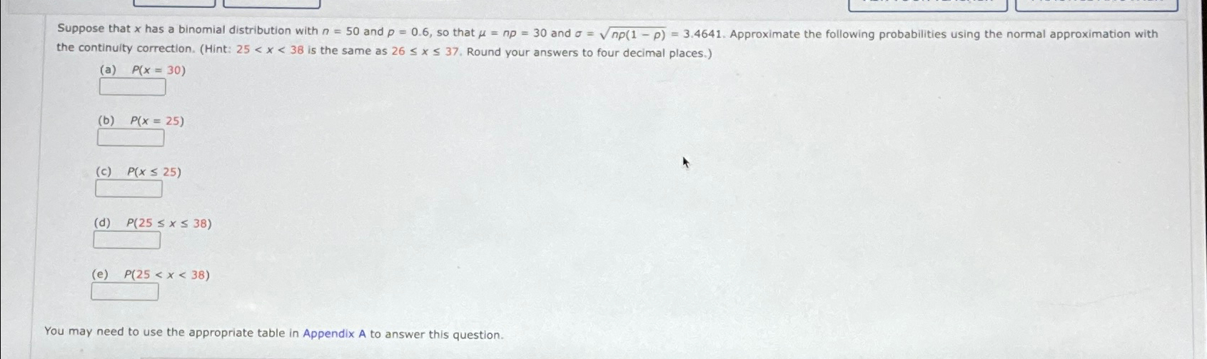 The Continuity Correction Hint