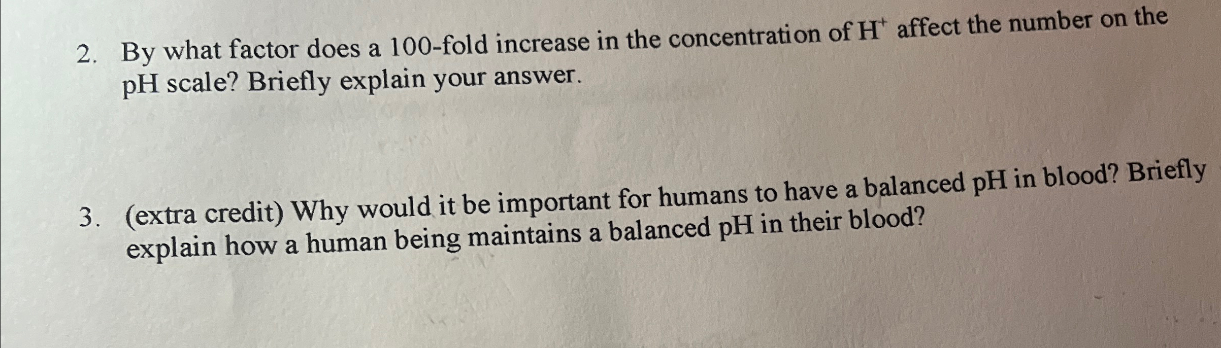 Solved By what factor does a 100 -fold increase in the | Chegg.com