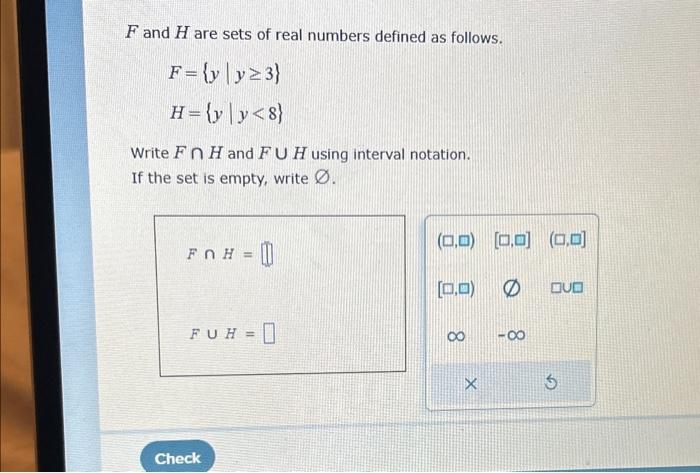 Solved C and D are sets of real numbers defined as follows. | Chegg.com