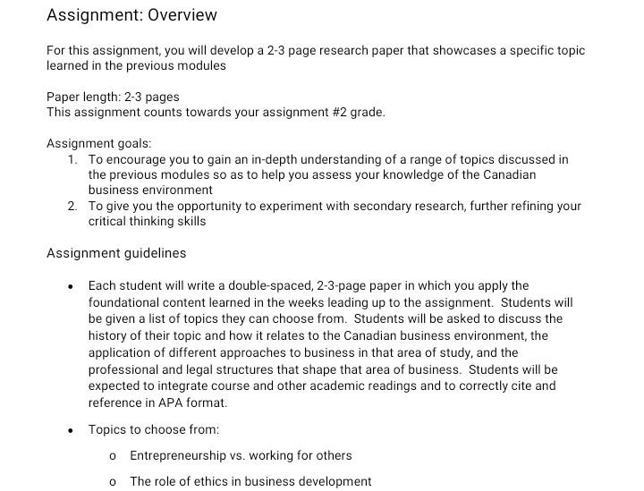 For this assignment, you will develop a 2-3 page | Chegg.com