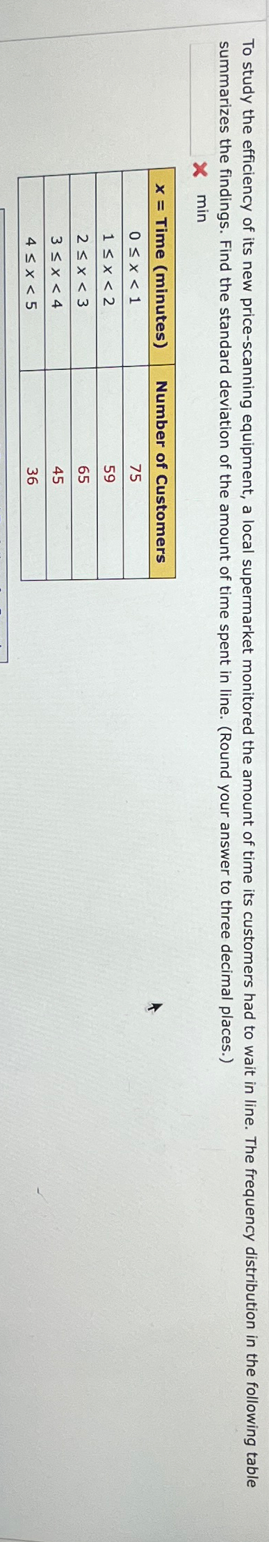 Solved summarizes the findings. Find the standard deviation | Chegg.com