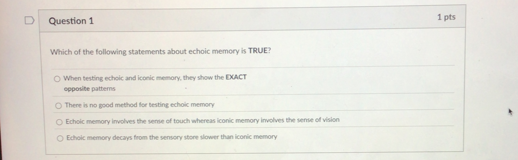 Solved Question 11 ﻿ptsWhich of the following statements | Chegg.com
