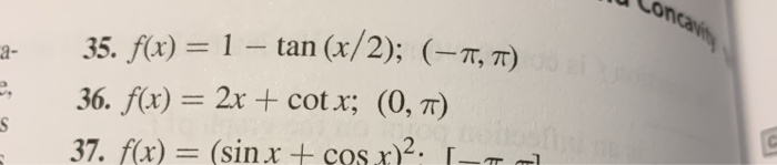 Solved 33-38 Analyze the trigonometric function f over the | Chegg.com
