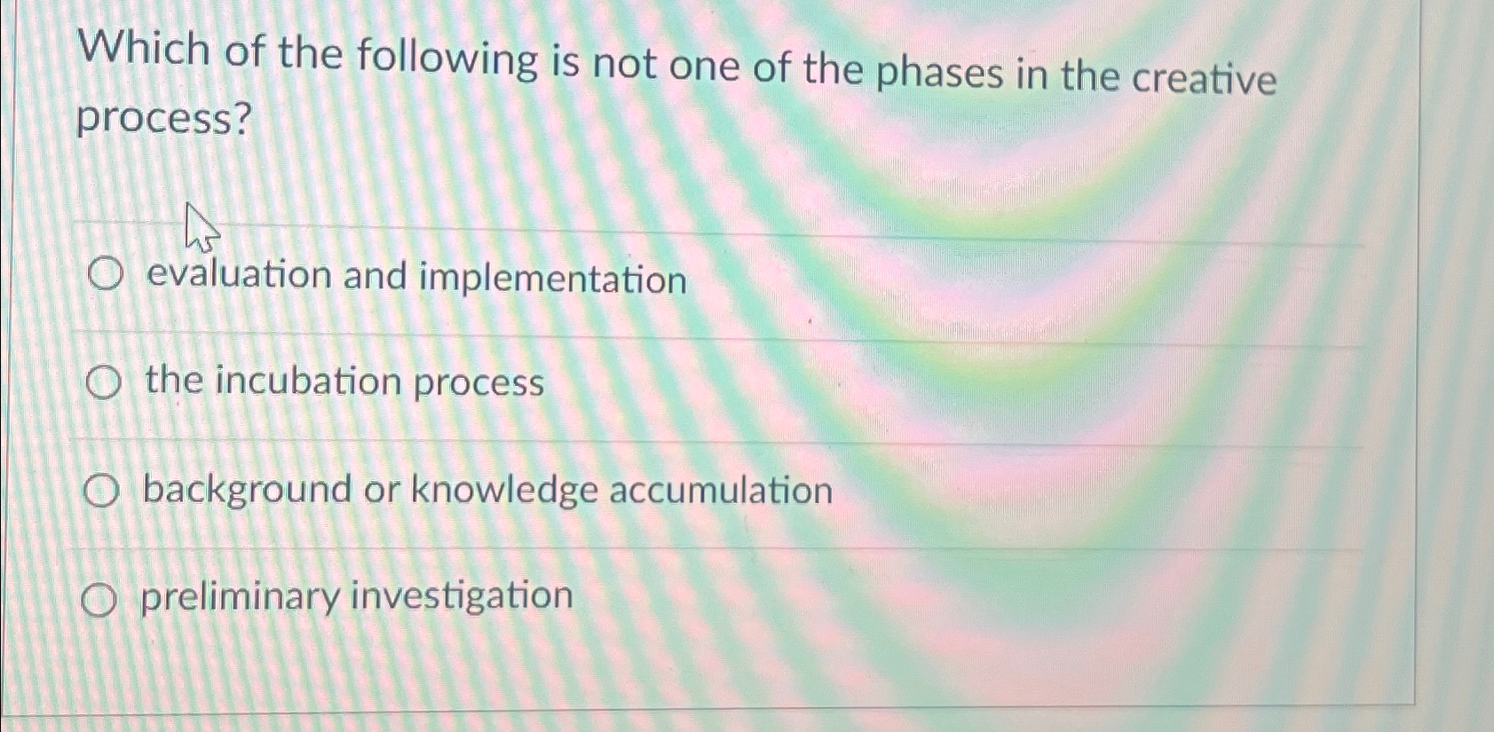 Solved Which of the following is not one of the phases in | Chegg.com