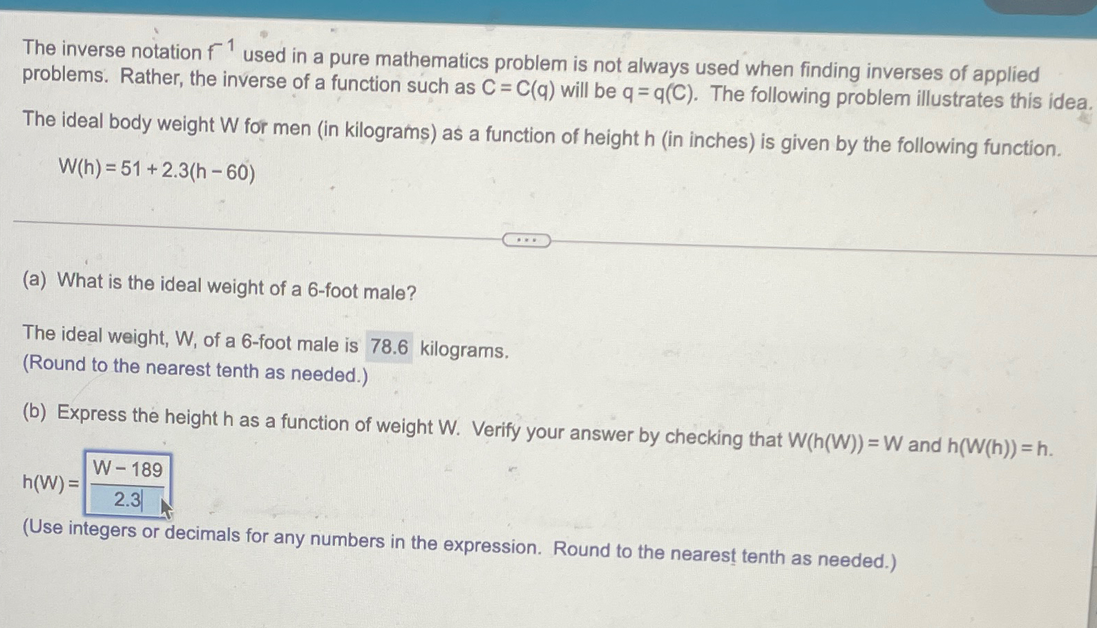 Solved The inverse notation f-1 ﻿used in a pure mathematics | Chegg.com