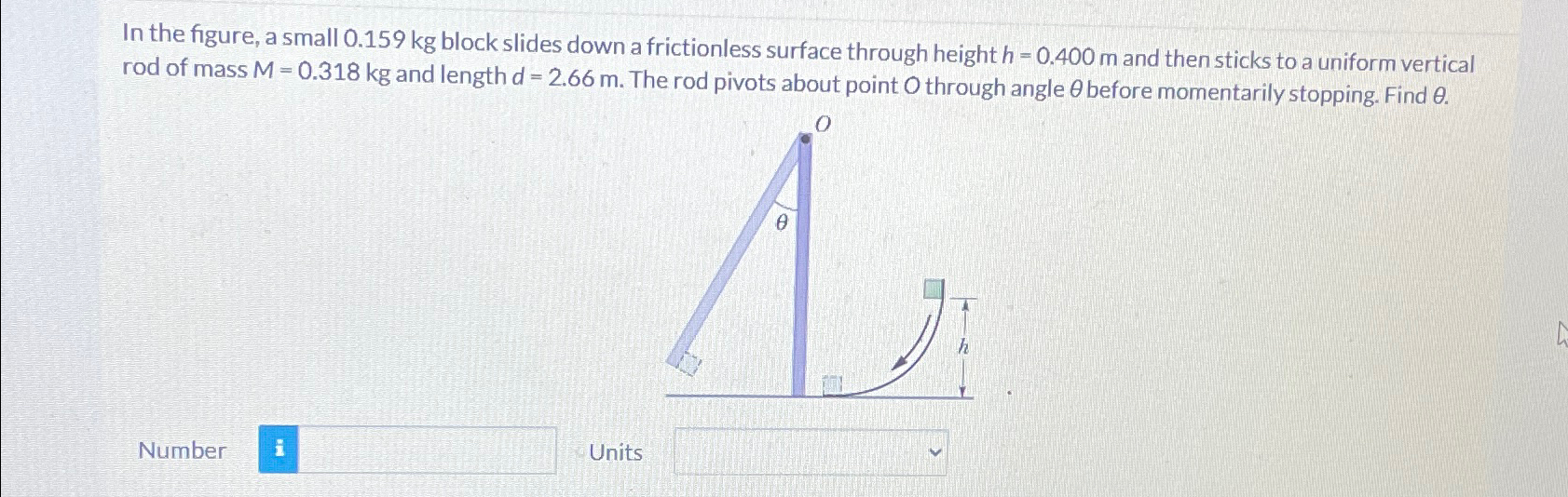 Solved In the figure, a small 0.159kg ﻿block slides down a | Chegg.com