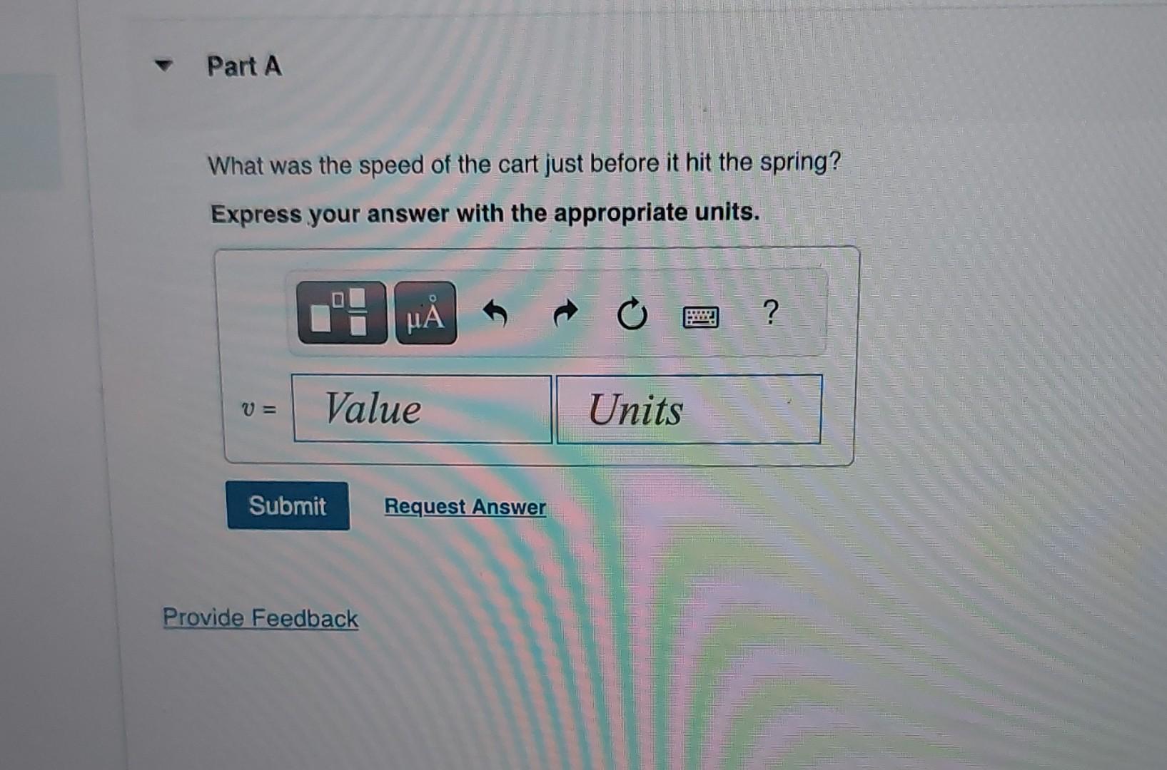 Solved A 15 kg runaway grocery cart runs into a spring with | Chegg.com