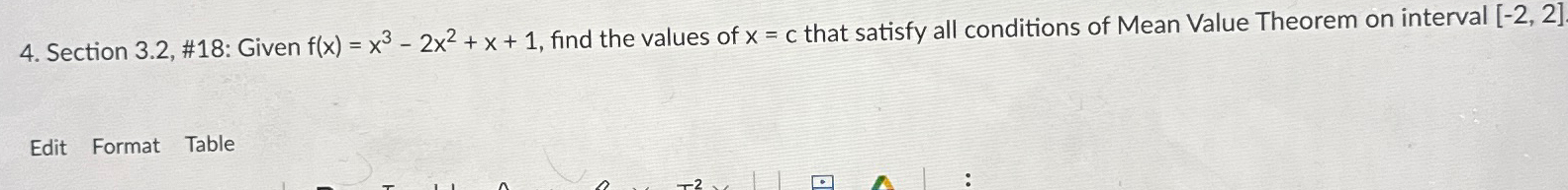 Section 3.2, ﻿#18: Given f(x)=x3-2x2+x+1, ﻿find the | Chegg.com