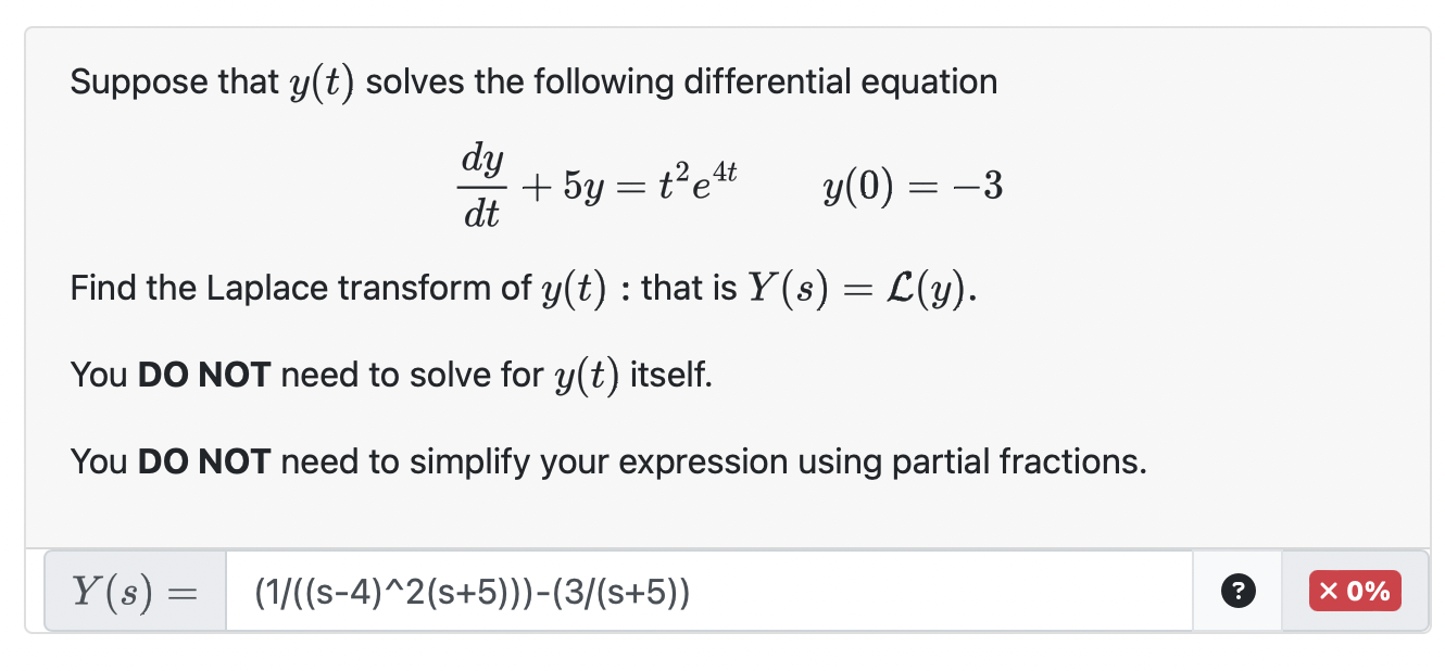 Suppose that y(t) solves the following differential | Chegg.com Suppose that y(t) solves the following differential | Chegg.com