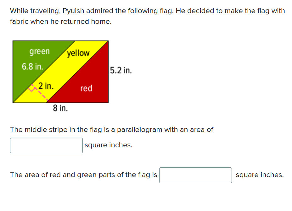 Solved While traveling, Pyuish admired the following flag. | Chegg.com
