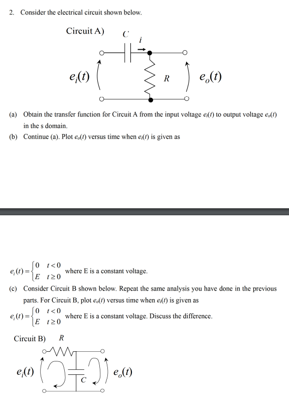 Solved SOLVE FOR PART C ONLY! Consider the electrical | Chegg.com