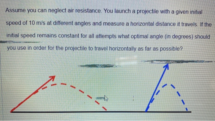 Solved Assume you can neglect air resistance. You launch a | Chegg.com