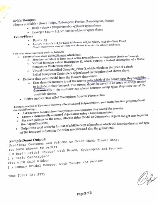 Solved Note: All member variables are private, Object 1Ds | Chegg.com