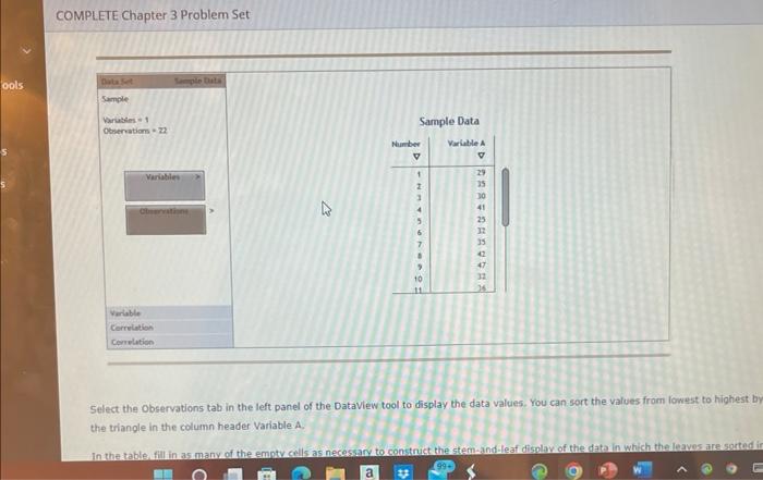 Solved 1. Exploratory data analysis - The stem-and-leaf | Chegg.com