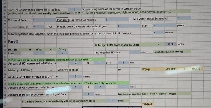 Solved blue boxes need filled in please!! | Chegg.com