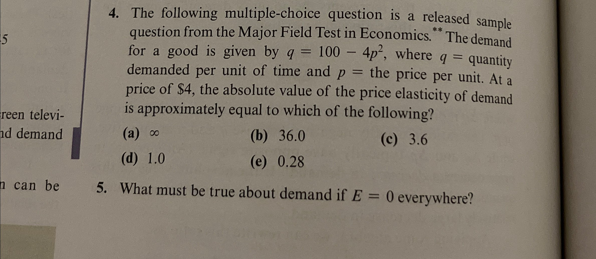 Solved The following multiple-choice question is a released | Chegg.com