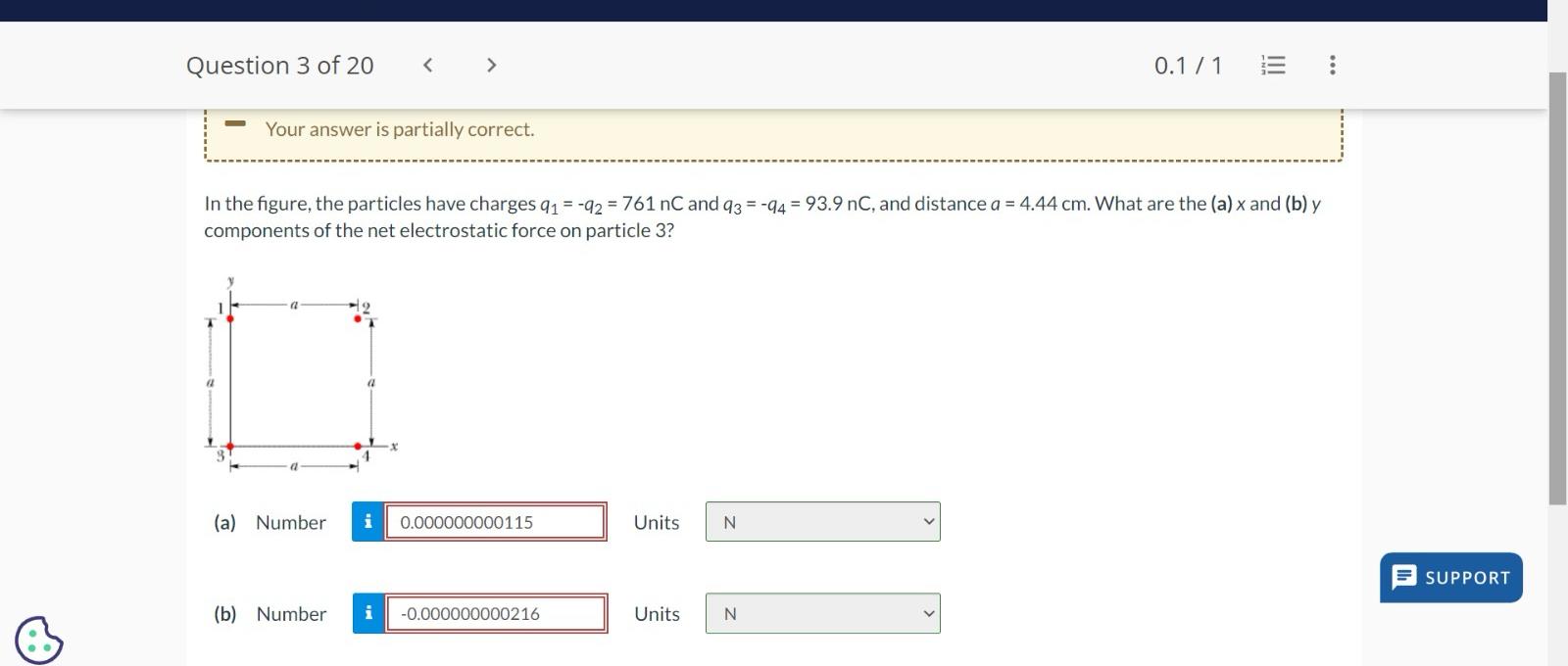 Solved Question 3 ﻿of 200.11Your answer is partially | Chegg.com