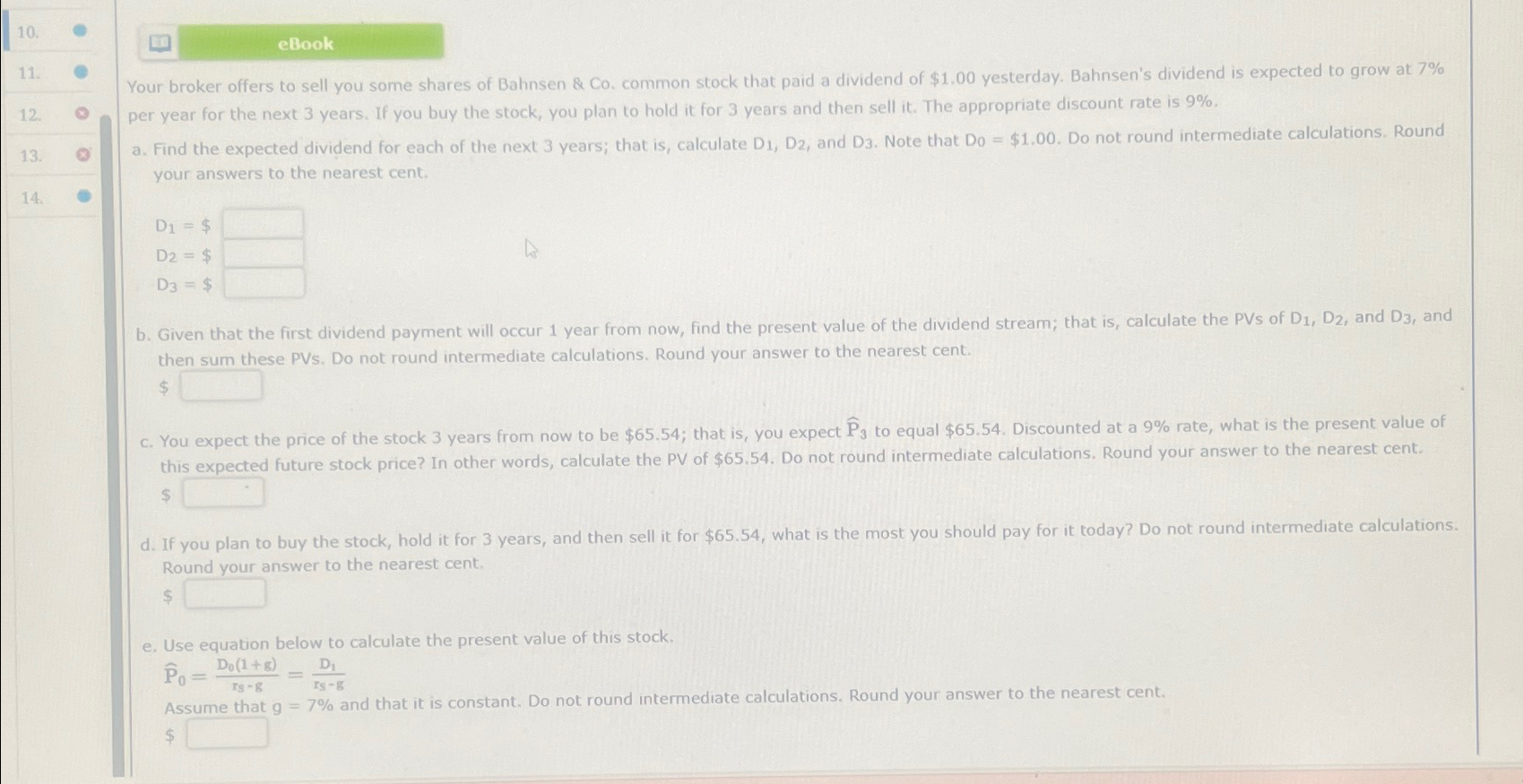 Solved eBook11.per year for the next 3 ﻿years. If you buy | Chegg.com