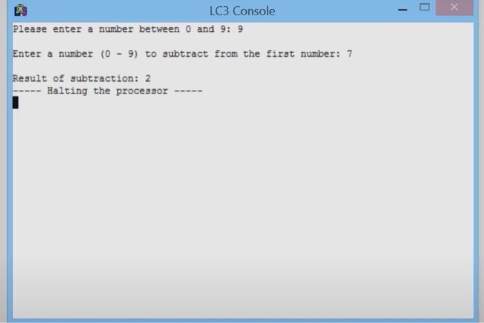Solved Assembly Language (LC3):Write a program that will | Chegg.com