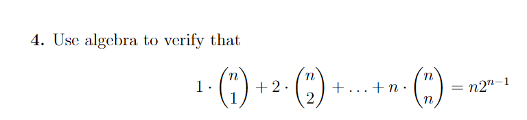 Solved Use algebra to verify | Chegg.com