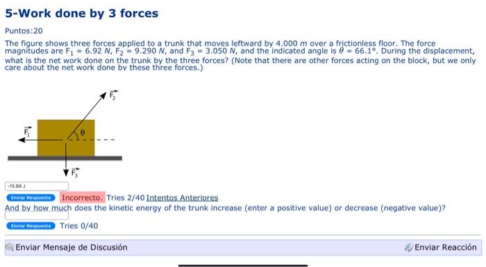 Solved The figure shows three forces applied to a trunk that | Chegg.com