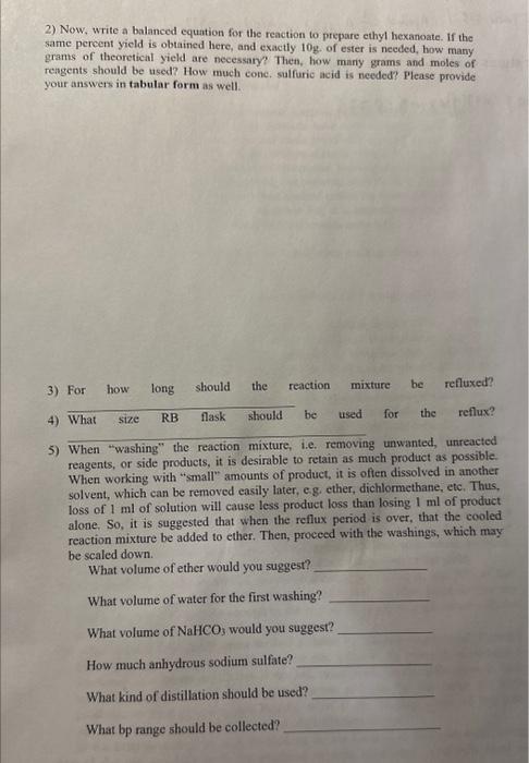 Solved understand the reaction from a theoretical point of | Chegg.com