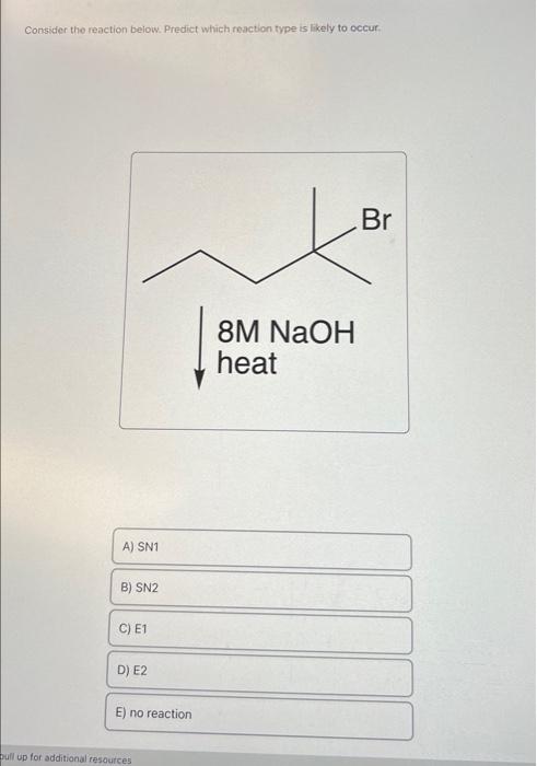 Solved Consider the reaction below. Predict which reaction | Chegg.com