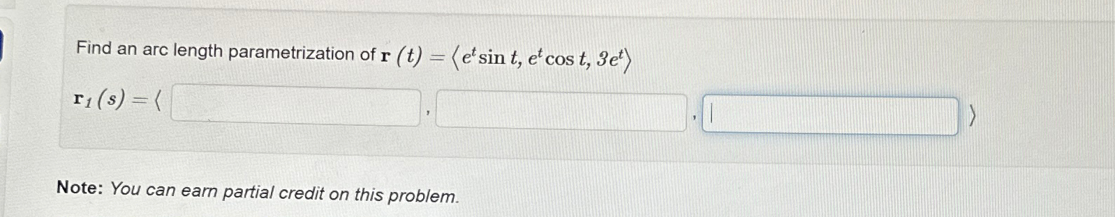 Solved Find an arc length parametrization of | Chegg.com