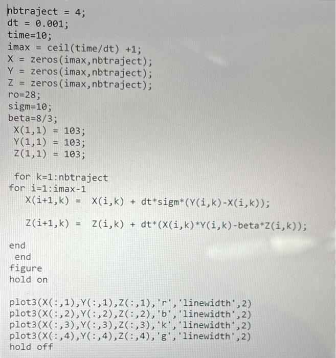 Solved How to solve lorenzo system using euler explicit | Chegg.com