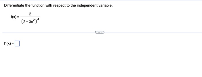 Solved Differentiate the function with respect to the | Chegg.com