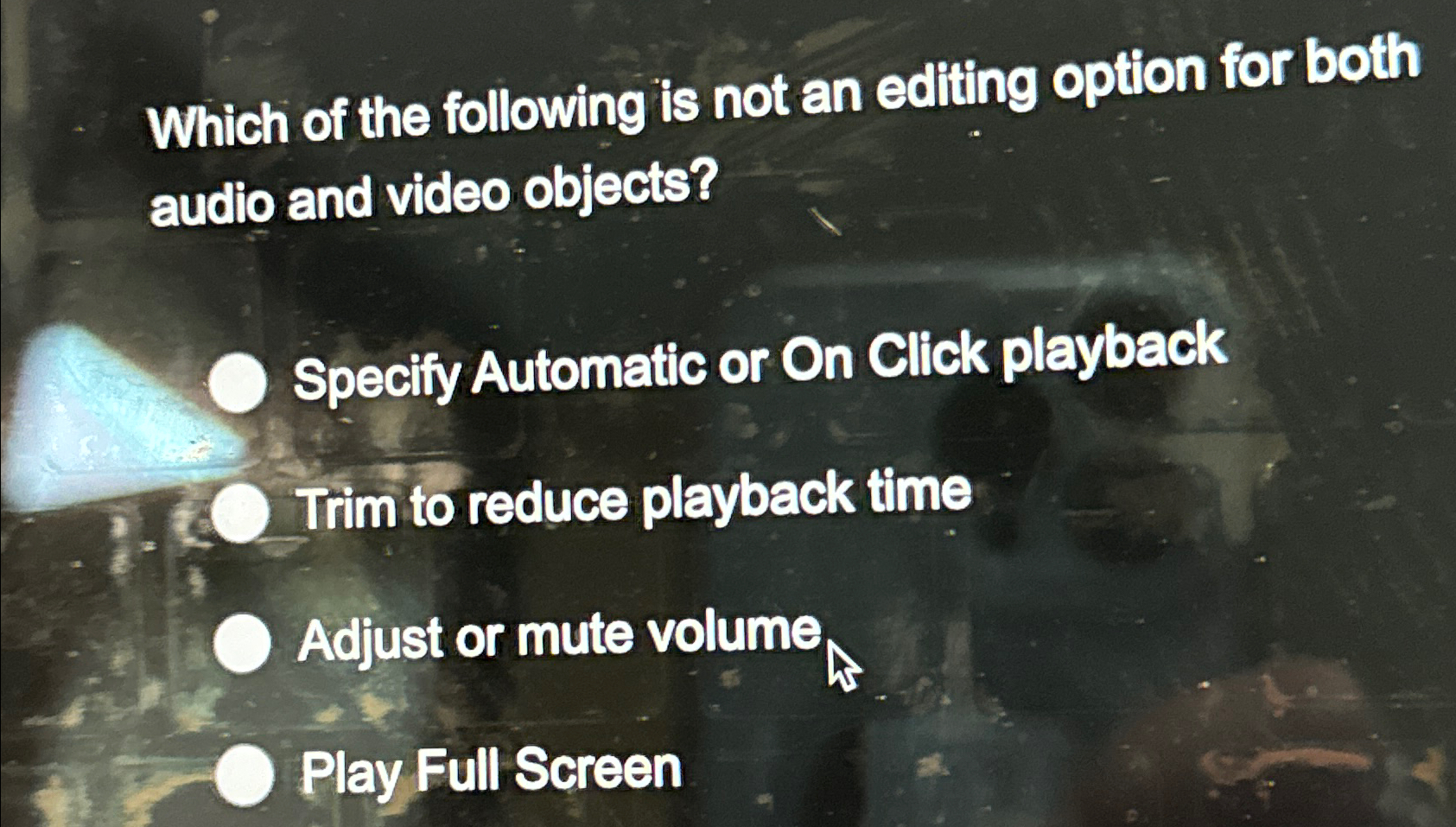 Solved Which of the following is not an editing option for | Chegg.com