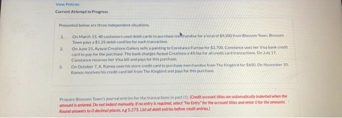 Solved View Policies Current Attempt in Progress Presented | Chegg.com